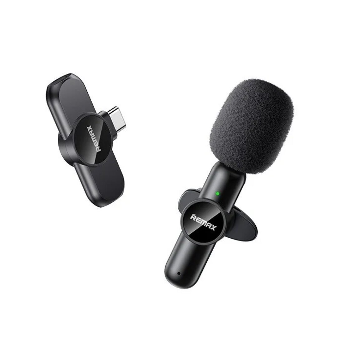 Беспроводной микрофон петличный REMAX K09 USB Type-C, черный