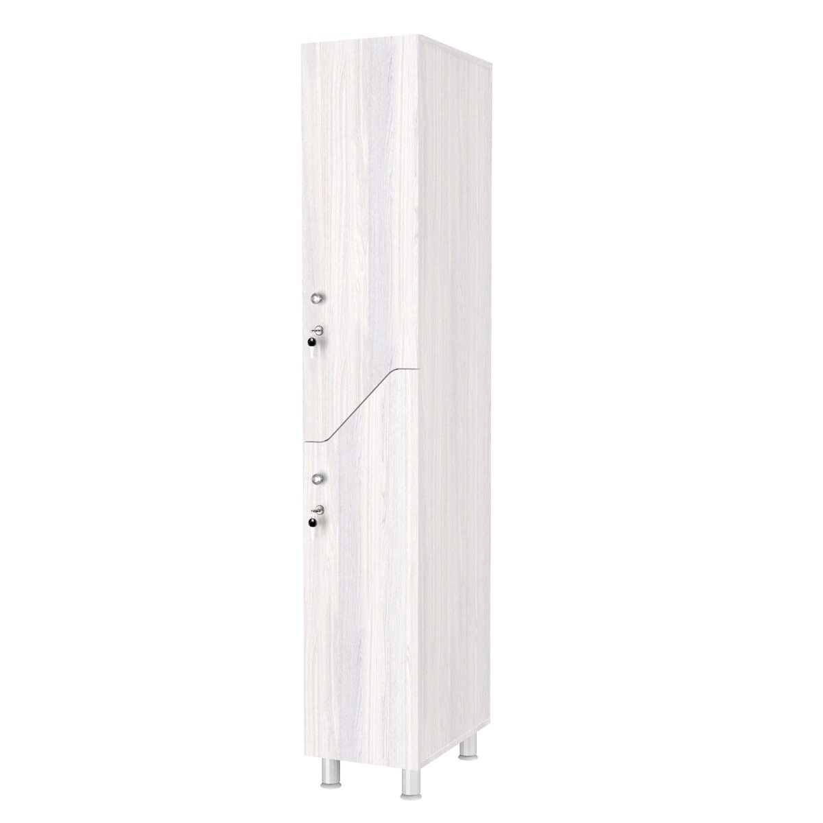 Шкаф для раздевалок стандарт-элегия №1Б, Ясень Анкор светлый - U31104