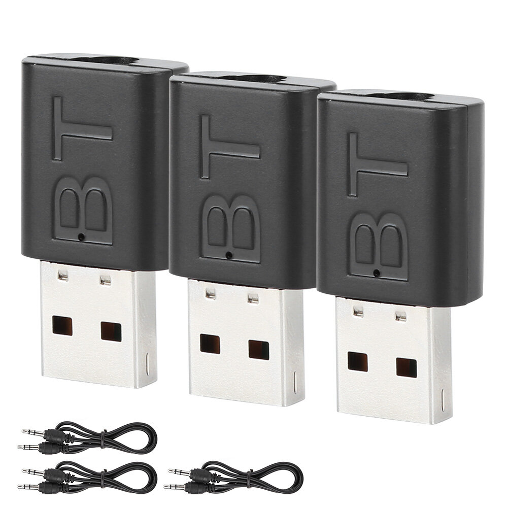 3pcs KN320 Bluetooth 5.0 Адаптер беспроводной аудиоситтер/приемник широкая совместимость