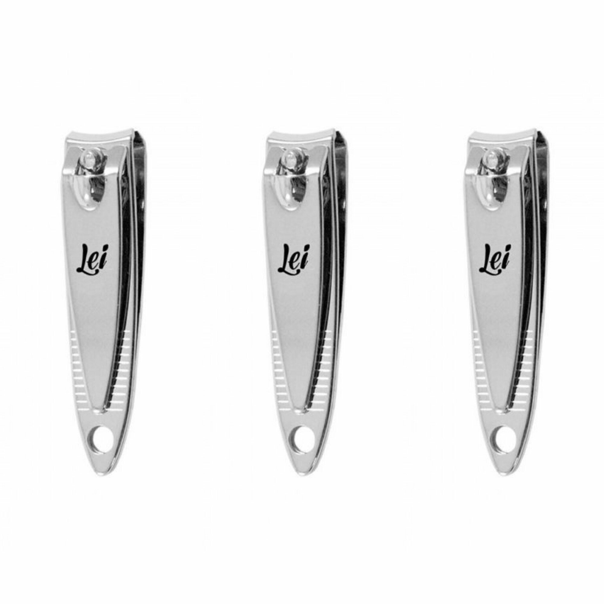 Клиппер Lei, серебро, малый, прямой, 3 шт