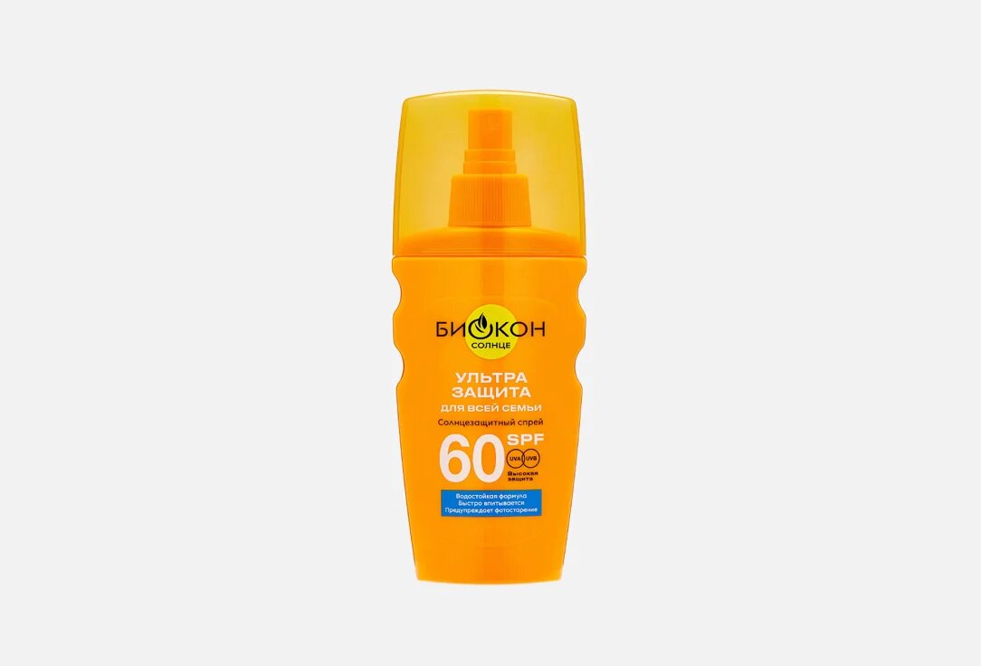 Солнцезащитный спрей для тела SPF 60 Биокон Sunscreen spray, 160 мл