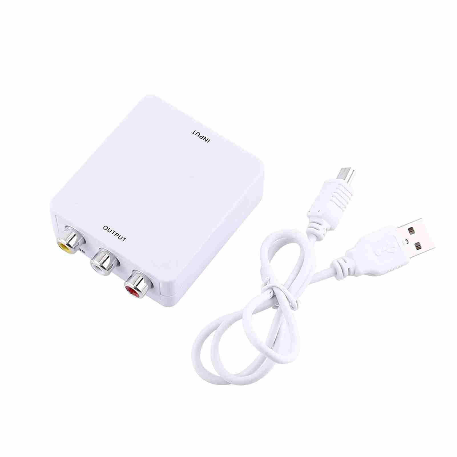 ЦифровойHD-входвкомпозитныйRCA-кабель(видео/аудио)AVCVBSадаптер-конвертер720p/1080p, белый