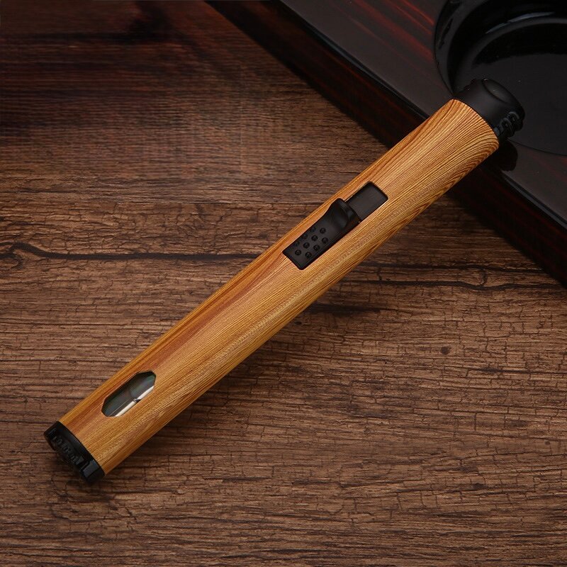 Портативная турбо-горелка Honest для пайки, обжима, розжига, 1 шт, светлое дерево. Без газа, пустой