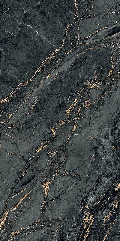 Керамогранит Realistik 60х120 80117 60x120 Карвинг, Лаппатированная Черный