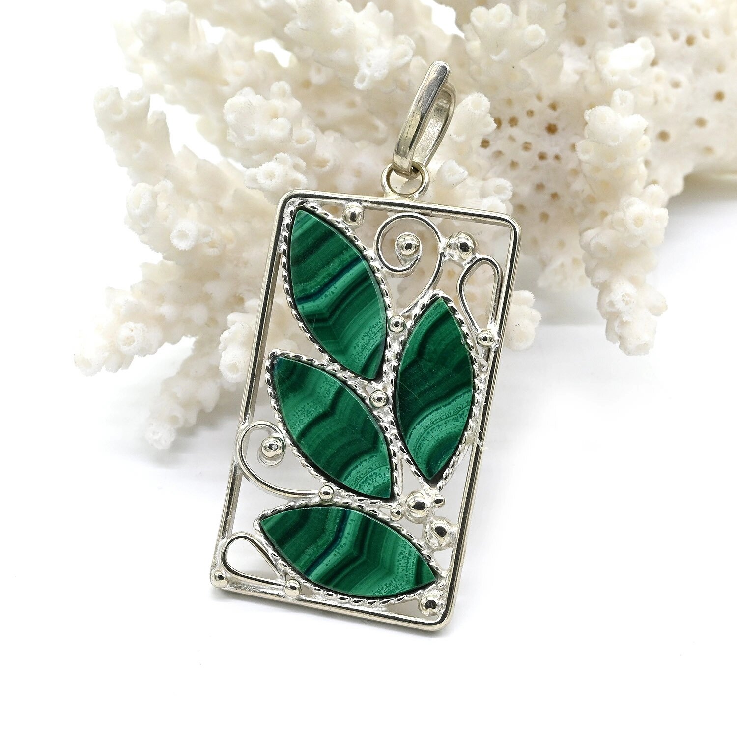 Подвеска, малахит