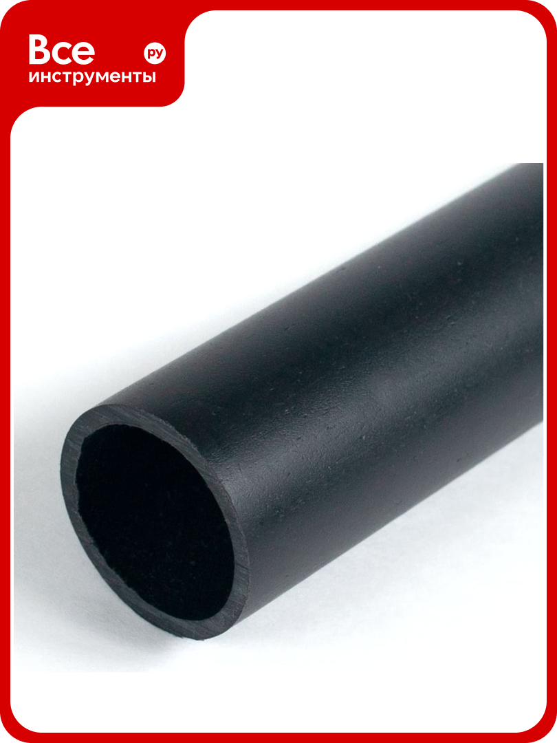 Гладкая труба Промрукав ПНД 3-х метровая 32т черная 3,0мм PR14.0103