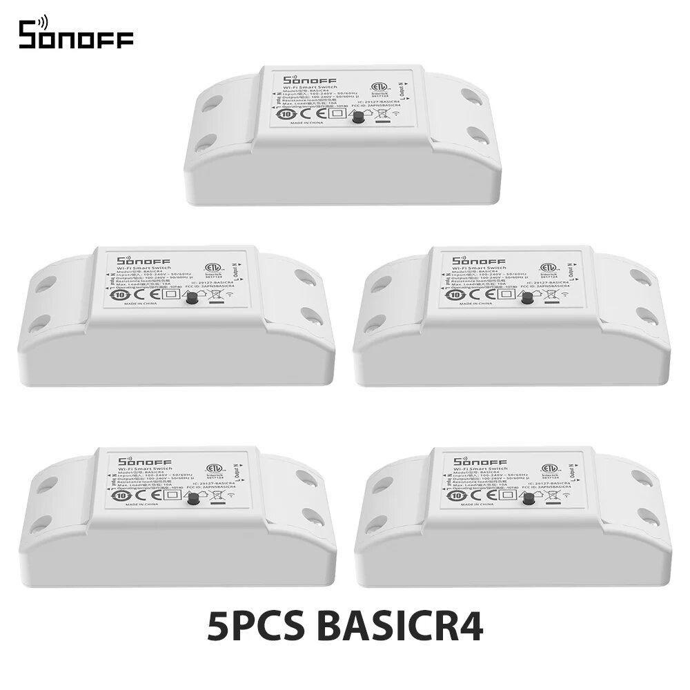 SONOFF BASICR4 Wi-Fi умный переключатель 5PCS BASICR4