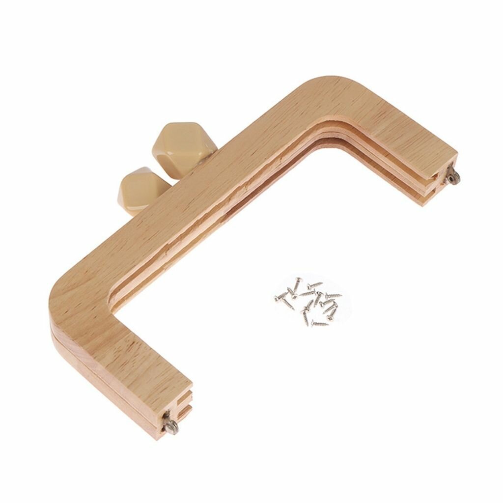 Деревянная рамка для кошелька с застежкой 7,72 дюйма