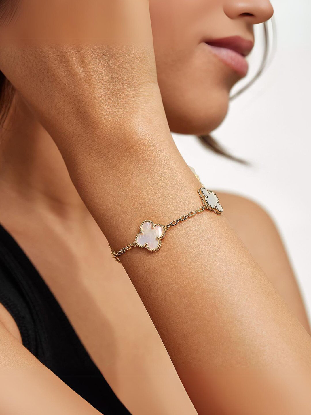 Браслет, перламутр синтетический