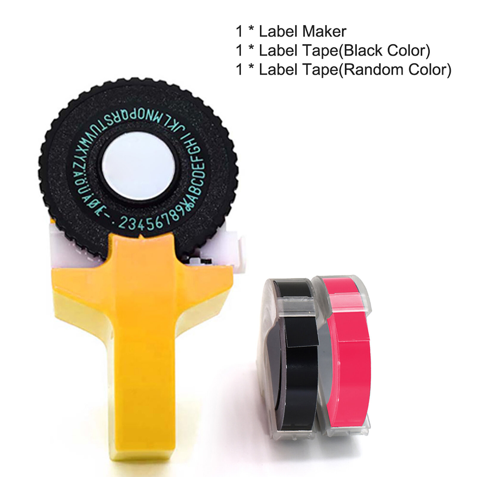 Миниатюрный портативный ручной принтер для тиснения этикеток, 3D-принтер, пишущая машинка с 9-миллиметровыми пластиковыми лентами из ПВХ для самодельных надписей