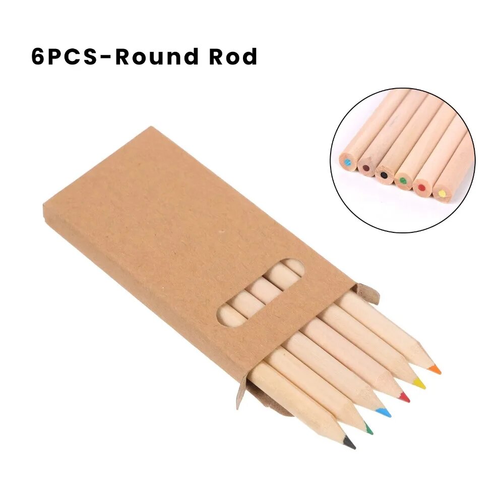 Цветные карандаши KANNERT 6PCS-Round Rod