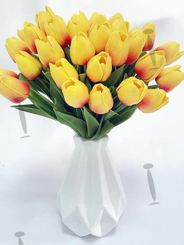 "Натуральные тюльпаны длиной 29 см, 10 штук в для украшения дома"OU