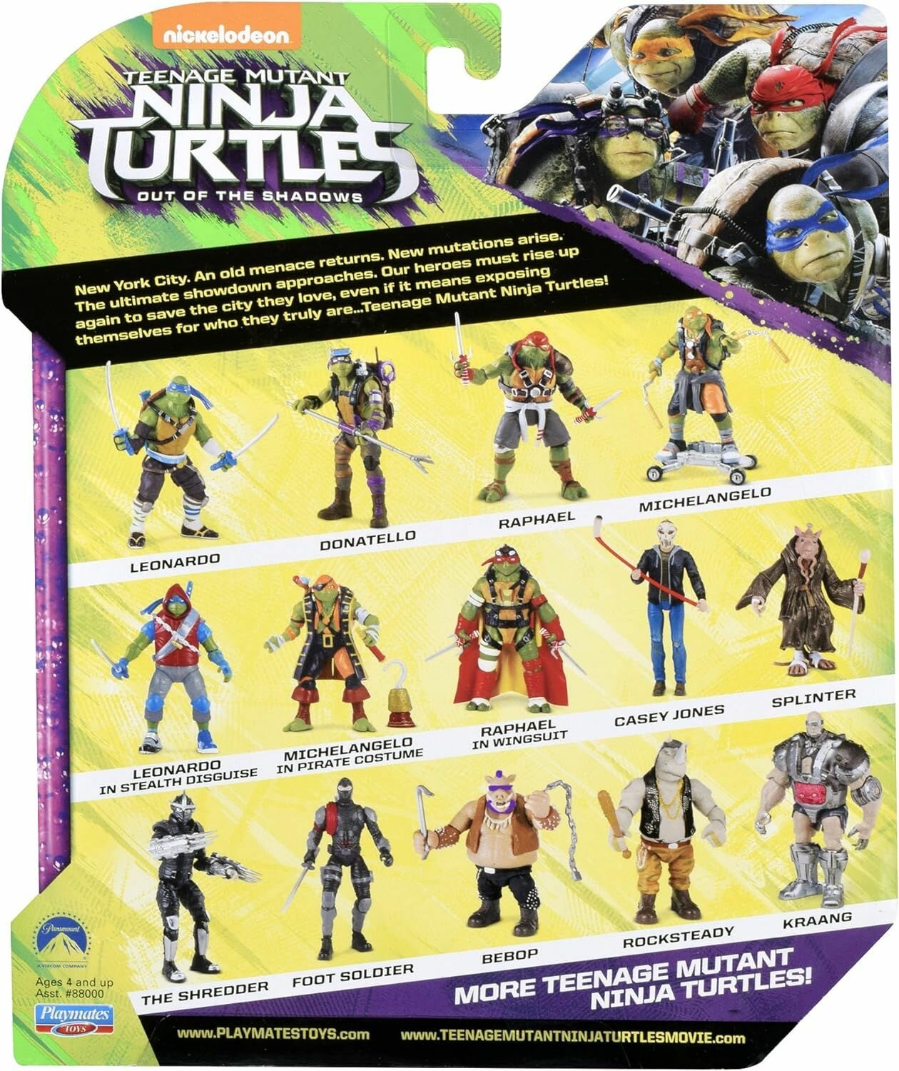 Teenage Mutant Ninja Turtles, Игрушки Playmates