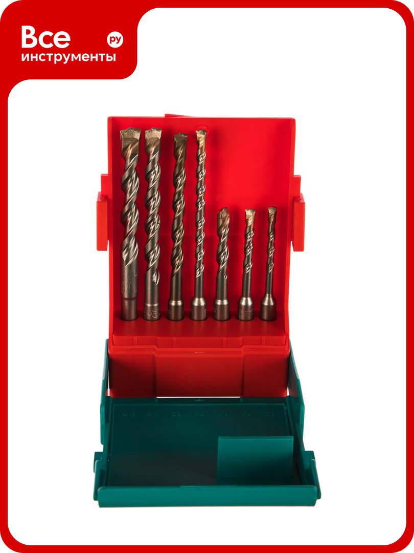 Набор буров по бетону SDS-plus Bionic Pro, высокопрочный коксидный сплав, универсальное применение в строительных