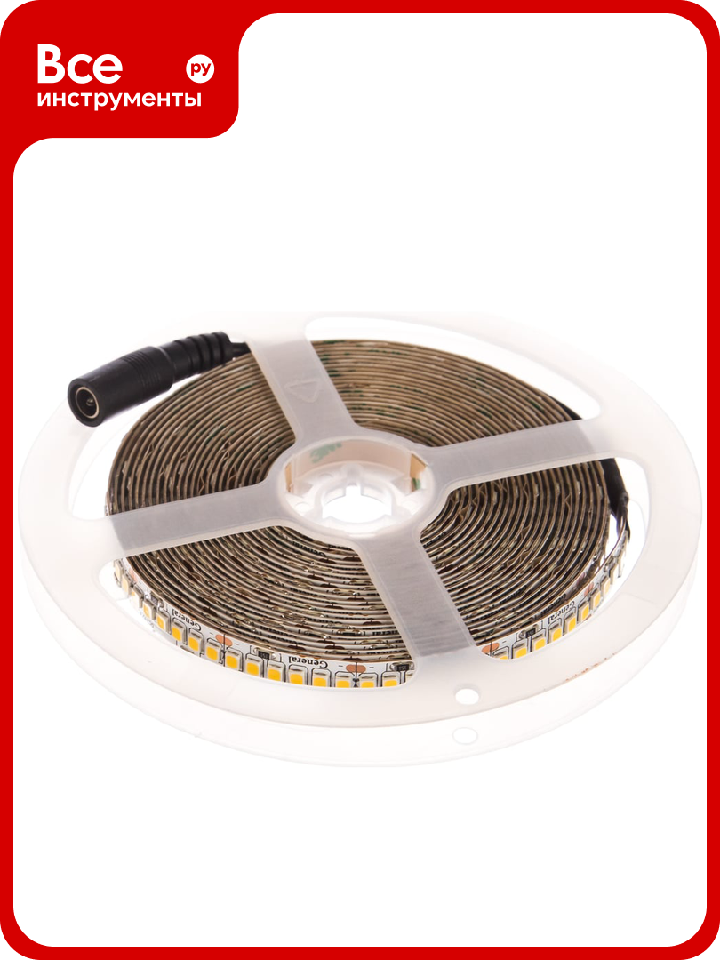 Лента светодиодная General Lighting Systems GLS-2835-240-22-24-IP20-PRM-4, 5 метров, 22Вт/м, 24В, SMD2835, 10мм, 240