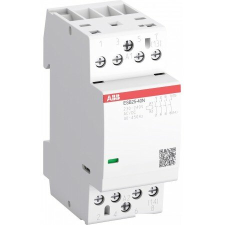 Контактор модульный ABB ESB25-40N-06, номинальный рабочий ток 25 А