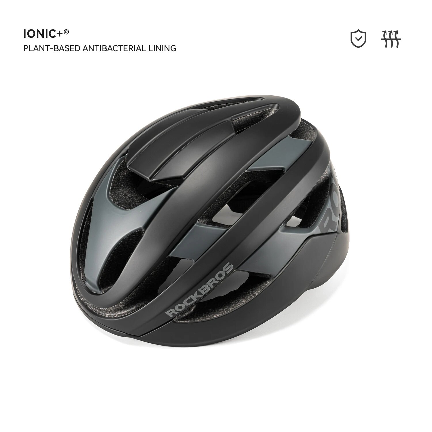 ROCKBROS Streamline Aero женский велосипедный шлем Черный, L (58-62cm), Matte-Black