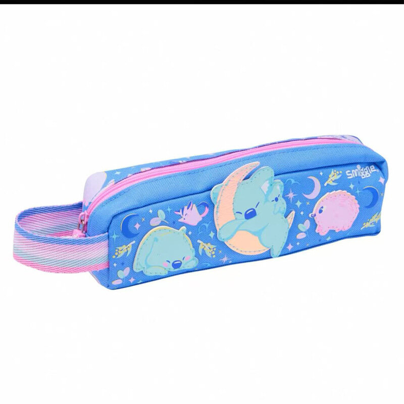 Пенал Smiggle Koala, фиолетовый, на молнии, бесшумный, 22,5x6,5 см