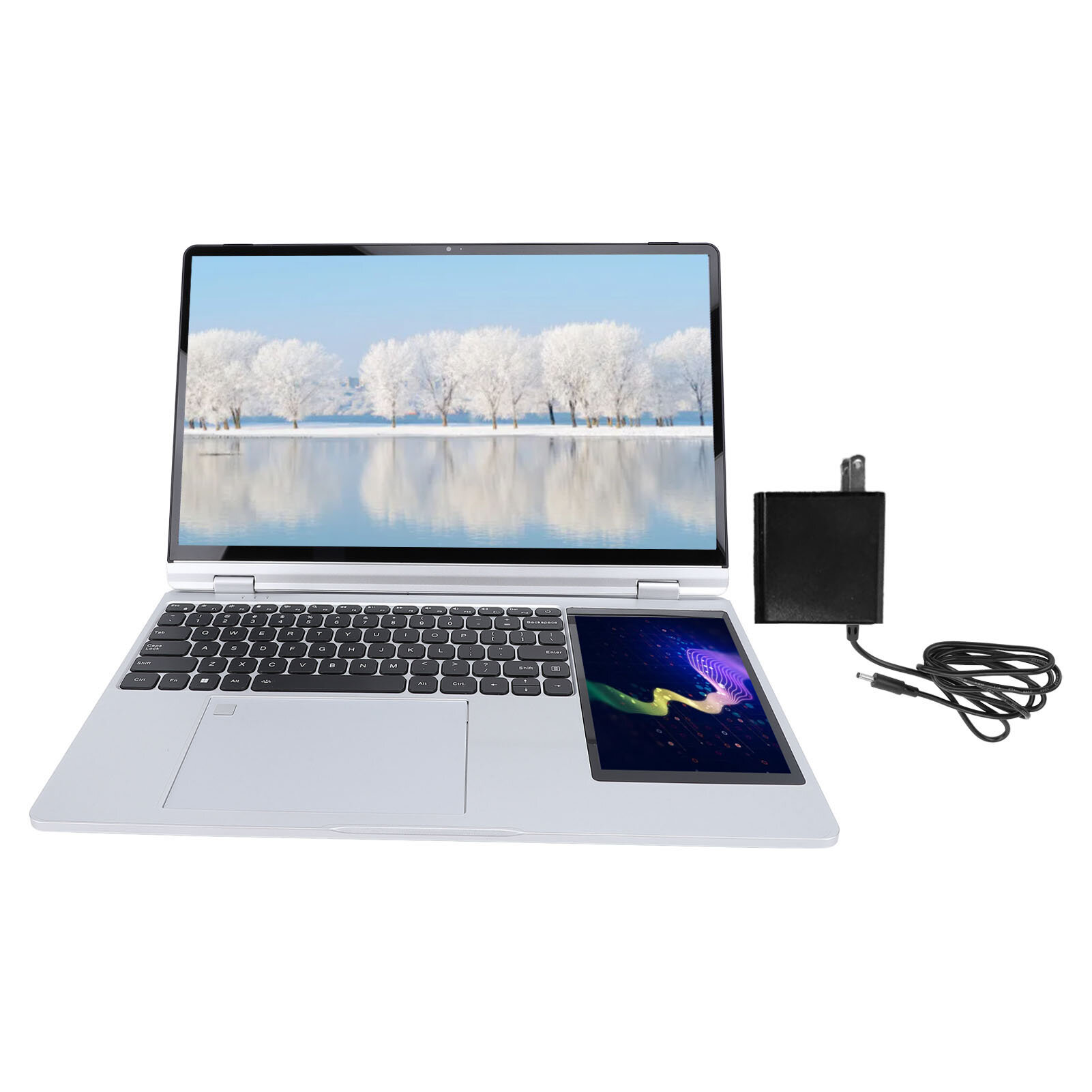 15,6 дюйма с сенсорным экраном IPS Двойной экран дисплей 32 ГБ оперативной памяти 1T Hard Disk Drive Portable Notebook Computer для Wins 11 Pro Us Plug