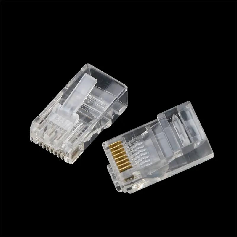 30 шт. RJ45 RJ-45 CAT5 CAT5E модульный кабельный разъем Ethernet позолоченный сетевой разъем Лучшая акция