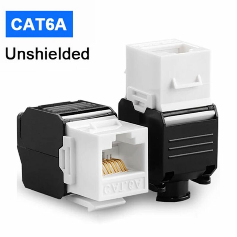 1 шт, разъем Cat6a Cat7 Keystone Jack Cat7 RJ45 STP, модульный, безинструментальный, из цинкового сплава, адаптер-соединитель для кабеля 22–26 AWG