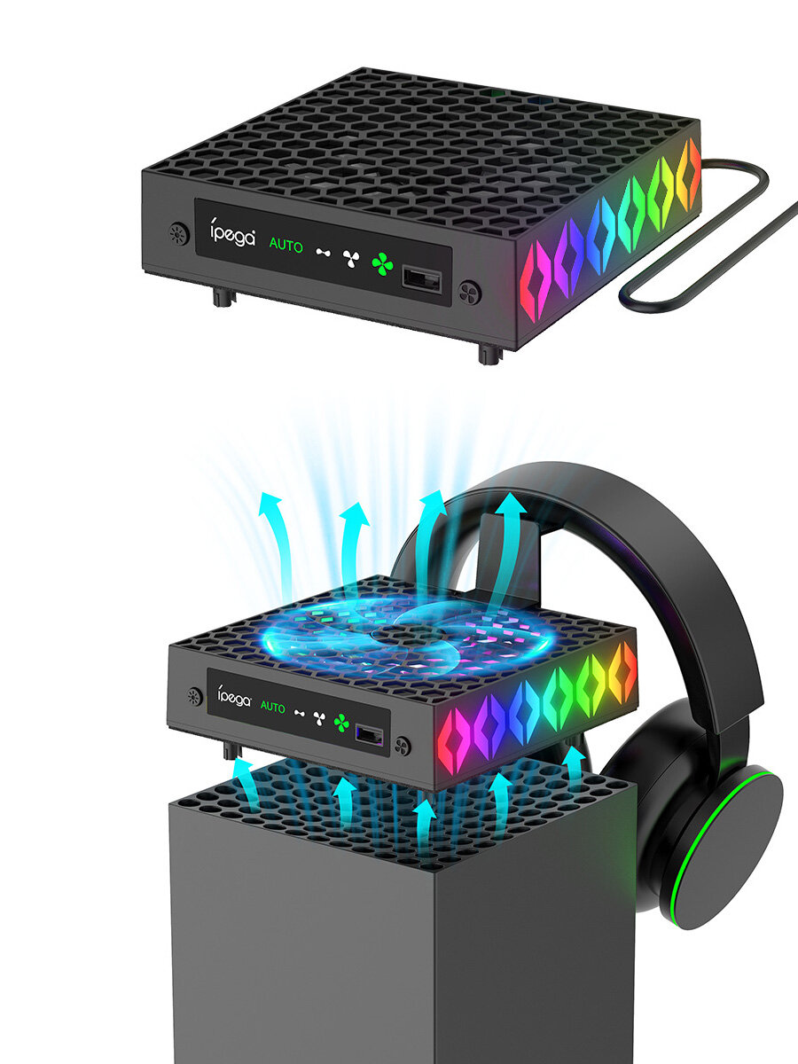 Система охлаждения iPega с RGB подсветкой для Xbox Series X (PG-XBX026S)