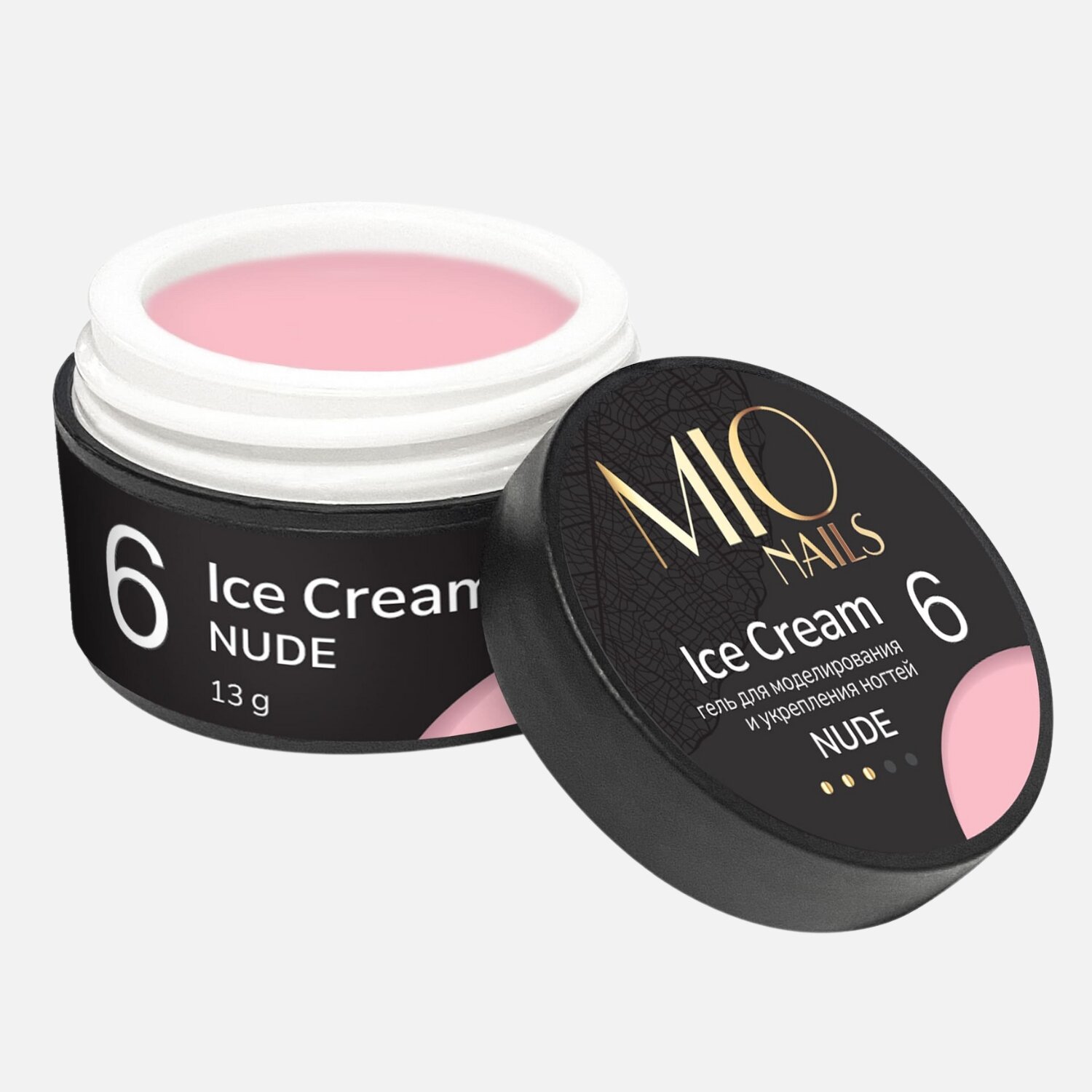 Моделирующий гель MIO Nails Ice Cream Gel Nude №06 13 г бескислотный