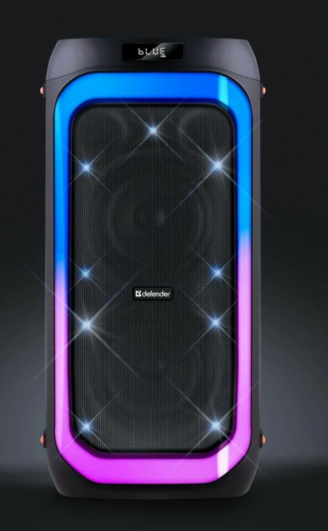 Портативная акустика DEFENDER Orion 60Вт, BT/FM/TF/USB/MIC/Light