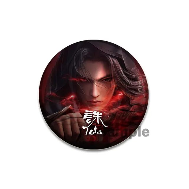 Zhu Xian китайская аниме династия нефрита круглые булавки Мультяшные персонажи значки косплей ручной работы DIY брошь декоративная одежда подарки