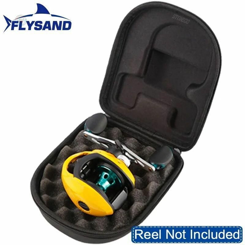 Водонепроницаемый чехол для рыболовной катушки EVA жесткий защитный кейс для спиннинга, надежная сумка для рыбалки и хранения снастей