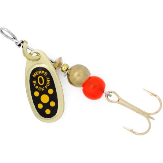 Блесна вращающаяся Mepps Black Fury JAUNE OR №0 2г