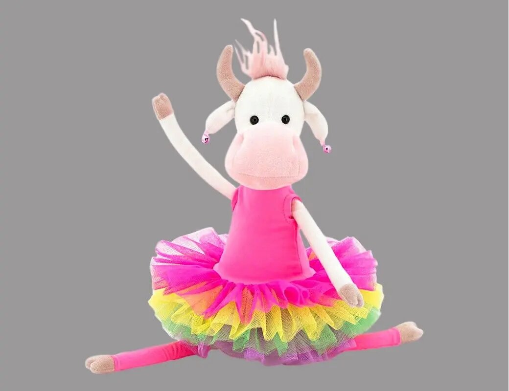 Мягкая игрушка Коровка ФитоНяша, 25 см, ORANGE TOYS