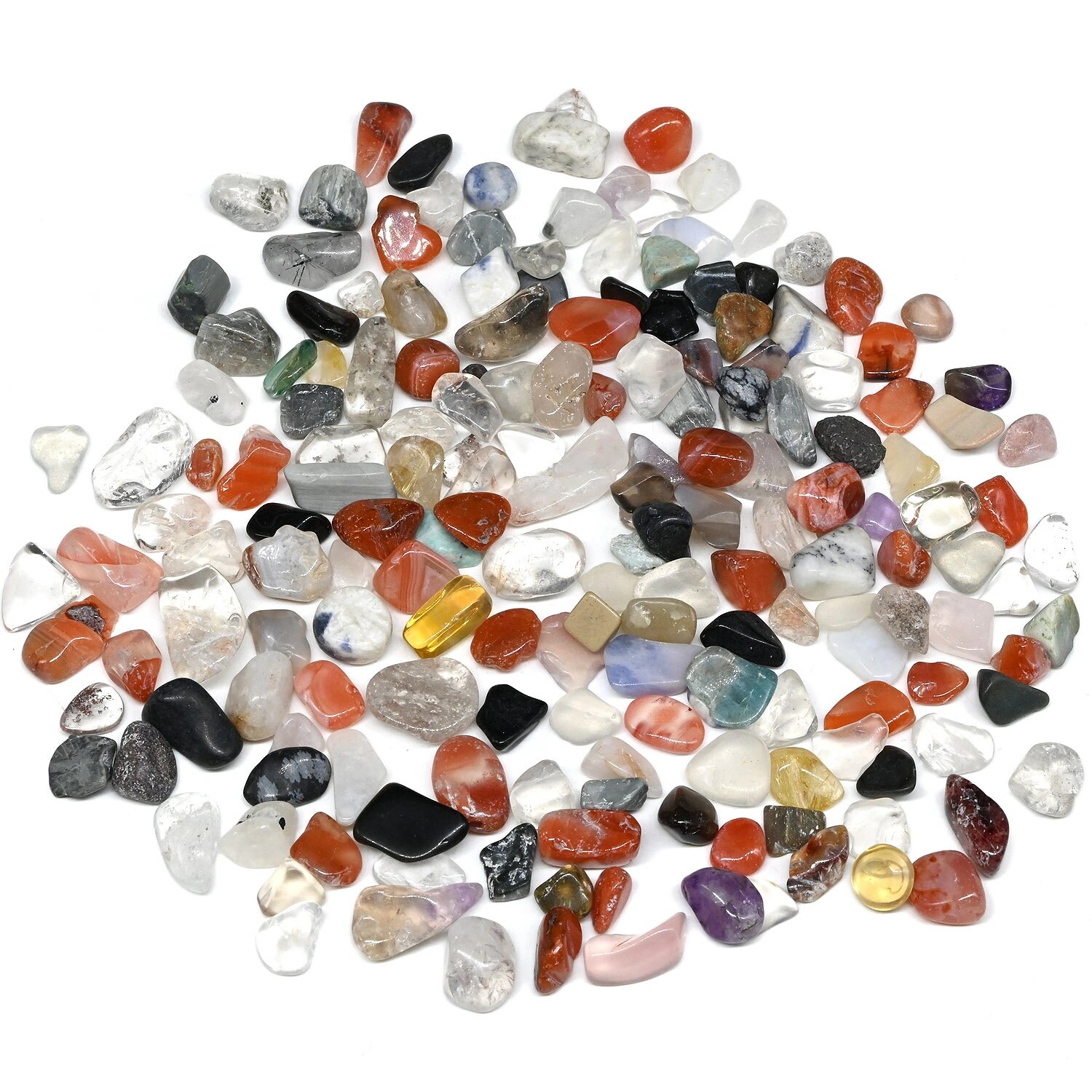 Микс галтовка фракция 5-10мм, упаковка 100г .