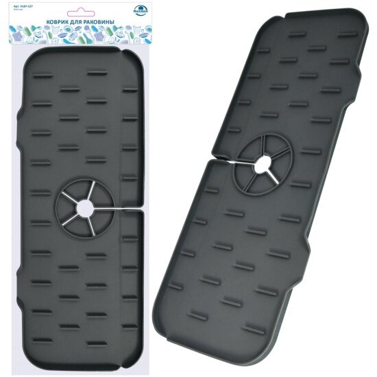 Коврик для раковины Мультидом 37х14х1 см (VL87-127)