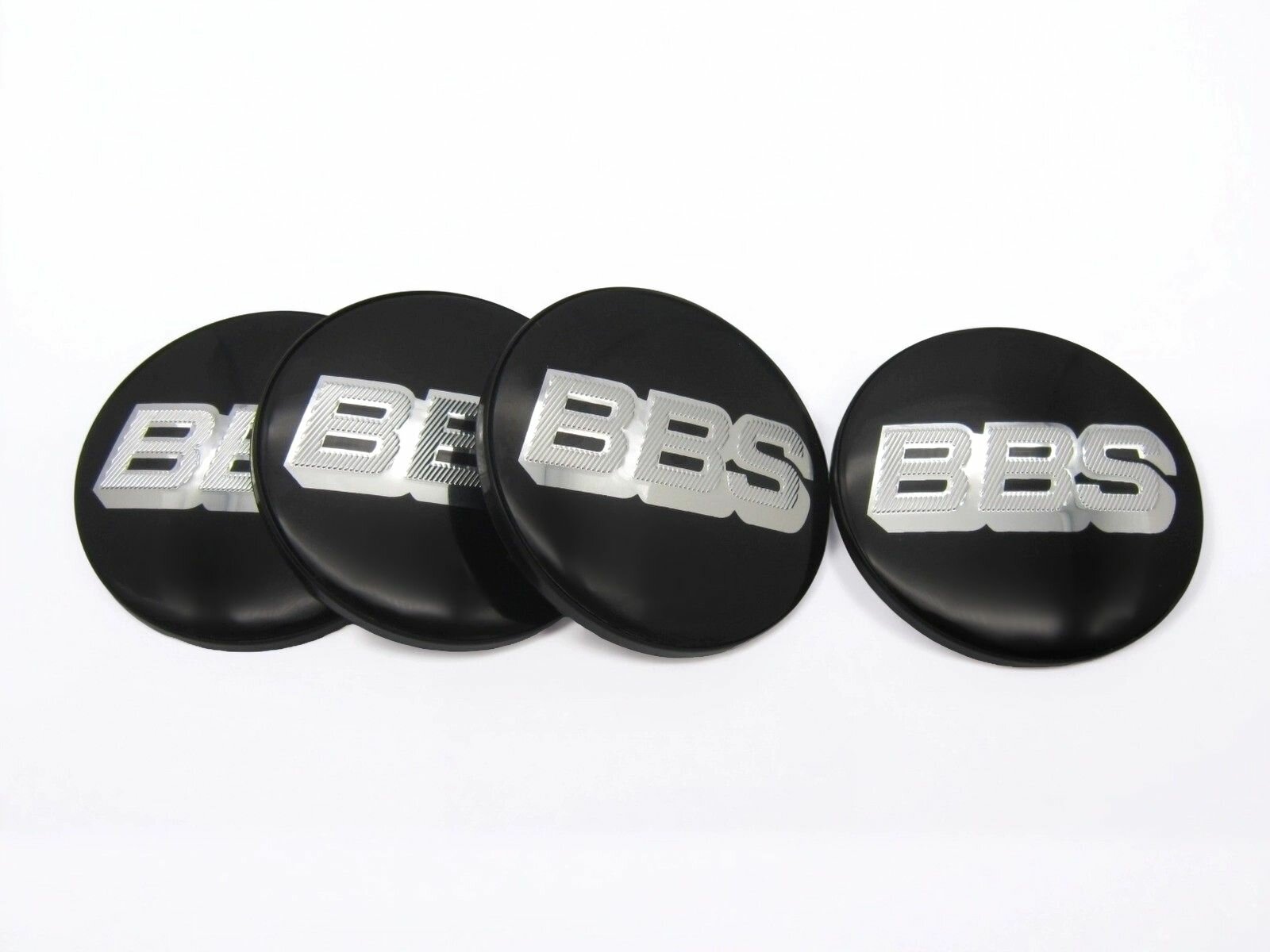 Колпачки заглушки на литые диски КиК BBS black 62/55/10, комплект 4 шт.