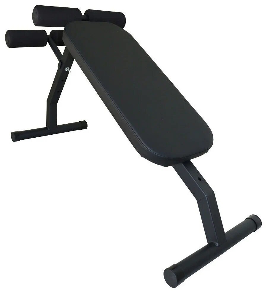 Скамья 2в1. Пресс + Гиперэкстензия Черная