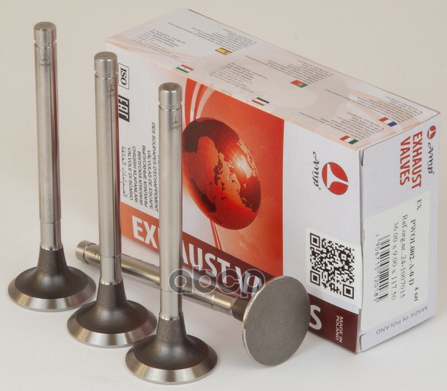 Клапан AMP ГАЗ 21 выпускной 4ШТ PWOL002 AMP арт. PWOL002A0D