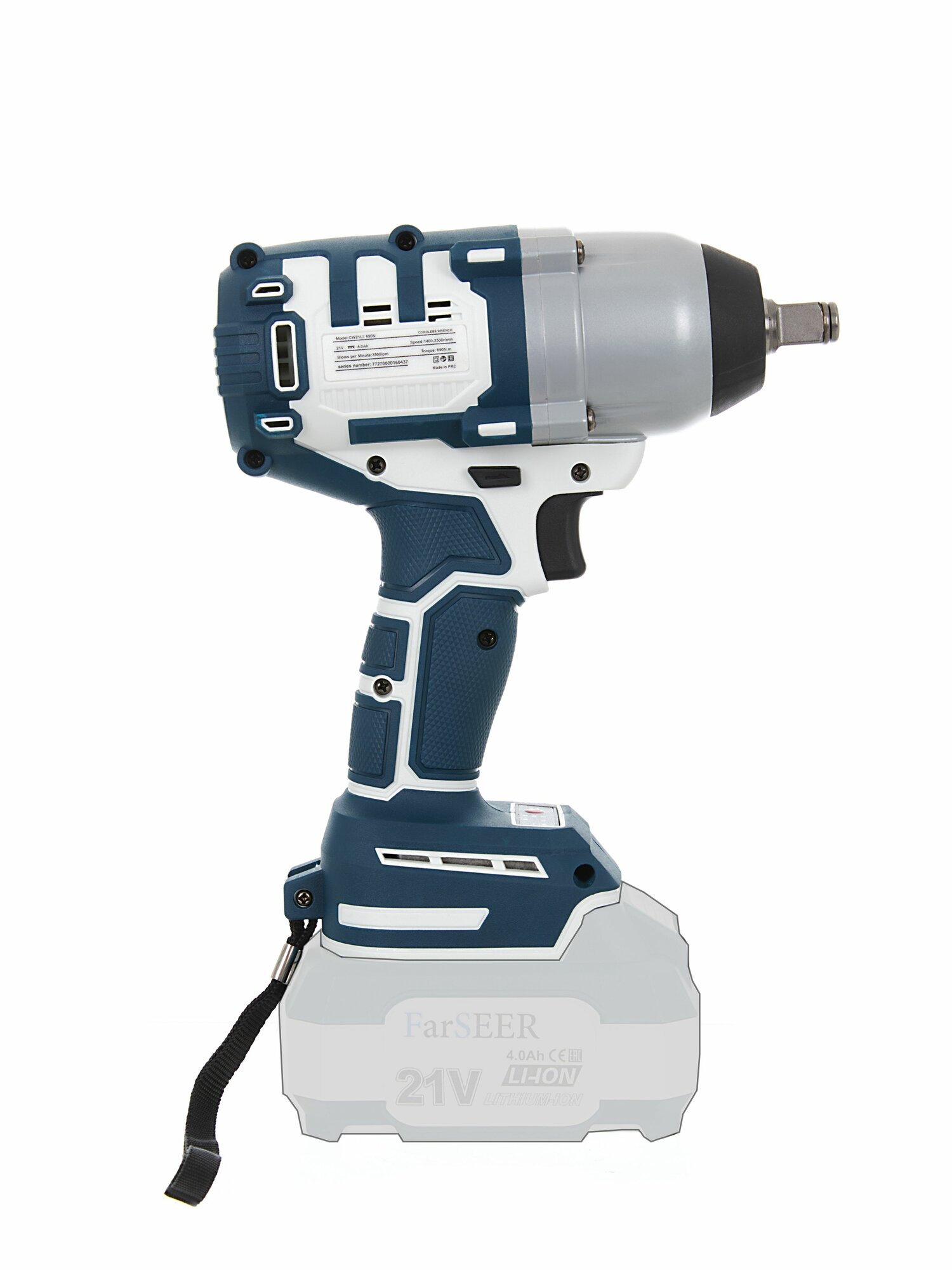 Аккумуляторный гайковерт FarSEER CW21Li 690N, без АКБ И З/У