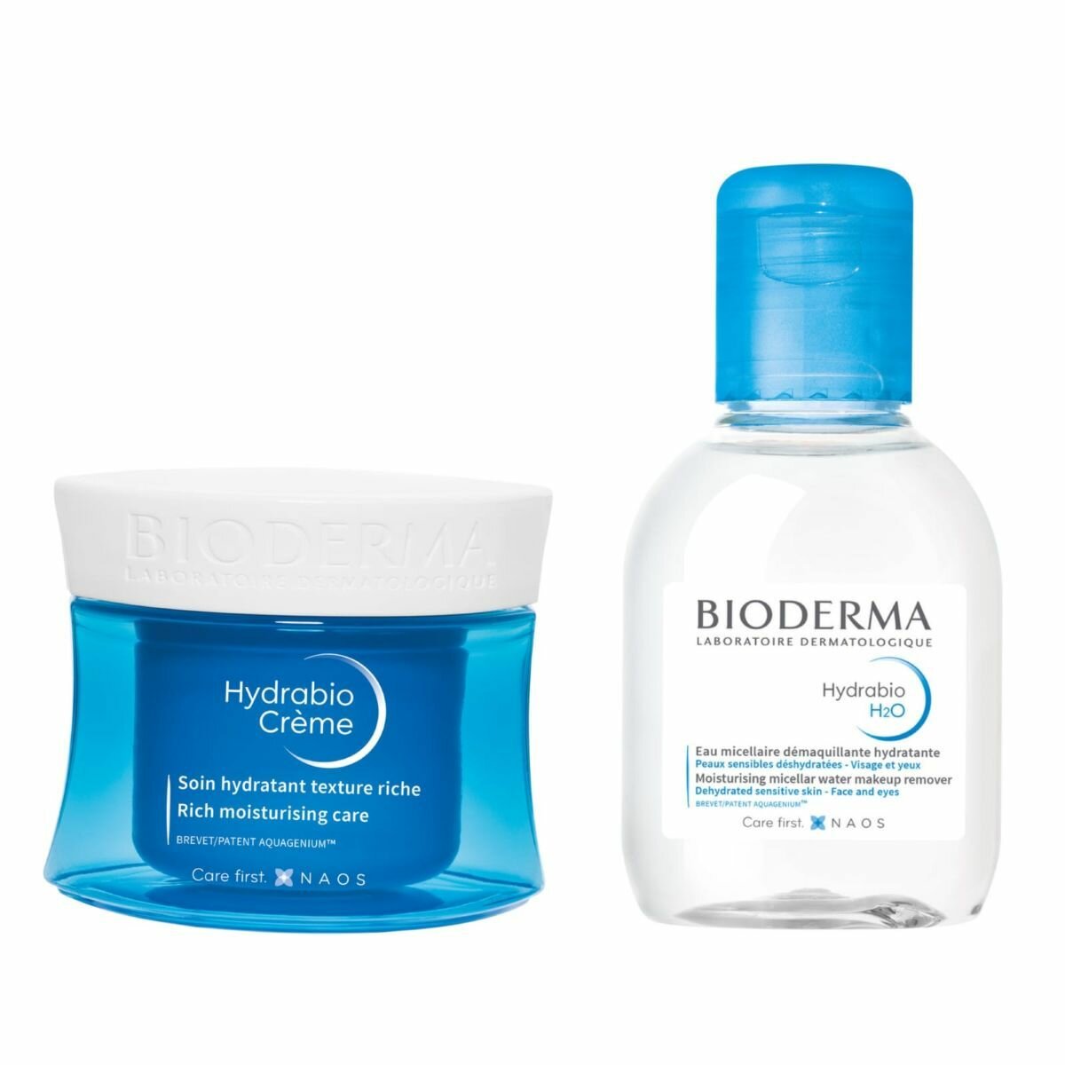 Биодерма гидрабио набор Крем, 50 мл + Мицеллярная вода H2O, 100 мл | BIODERMA Hydrabio