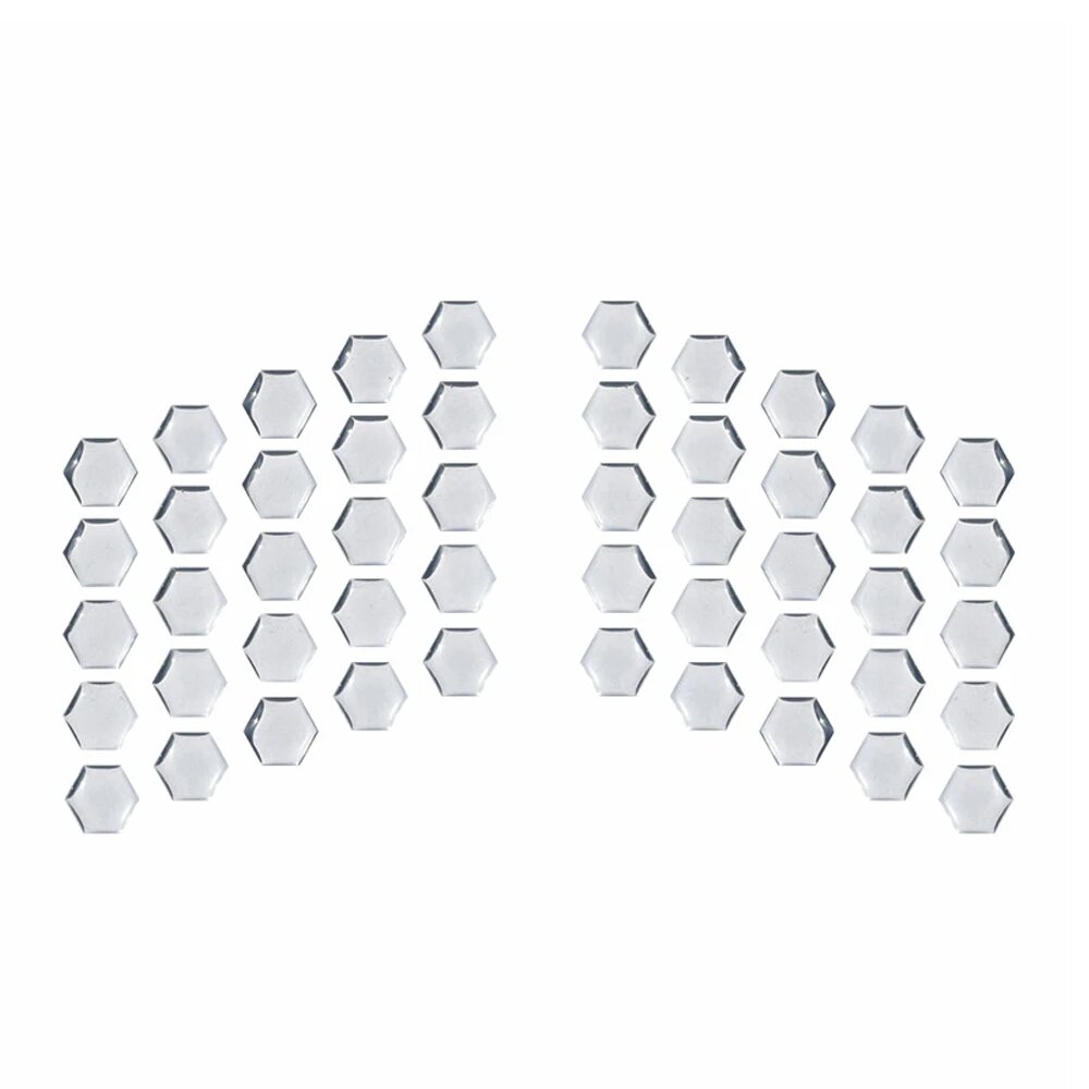 3D мотоциклетная противоударная наклейка на масляный бак, шестигранный тип, утолщенная водонепроницаемая наклейка для мотоциклистов, прозрачная черная прозрачный