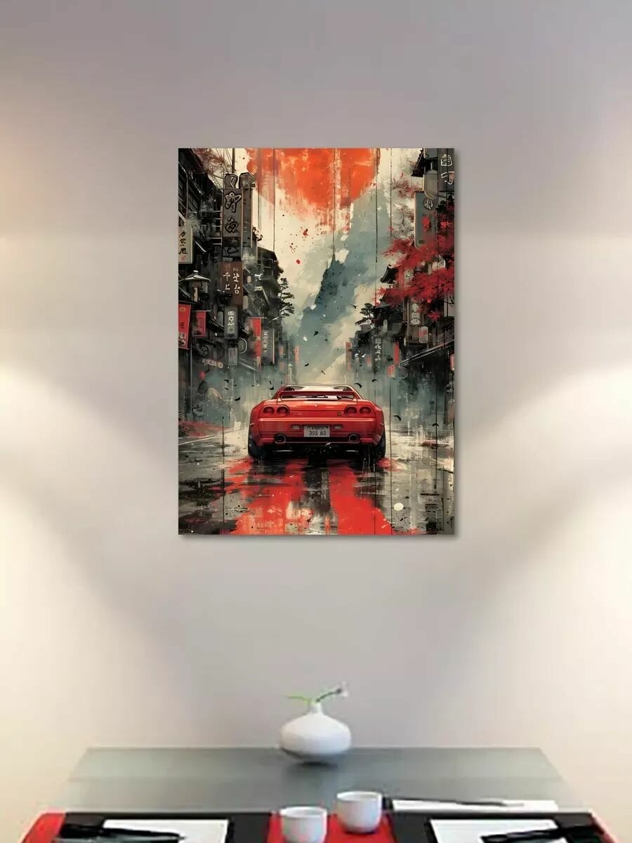 Картина на стену "Красный дьявол" 30х40см 1шт.