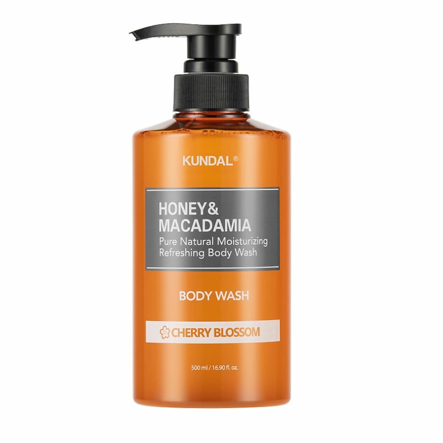 KUNDAL Гель для душа Кундал цветок вишни Honey & Macadamia 500 мл