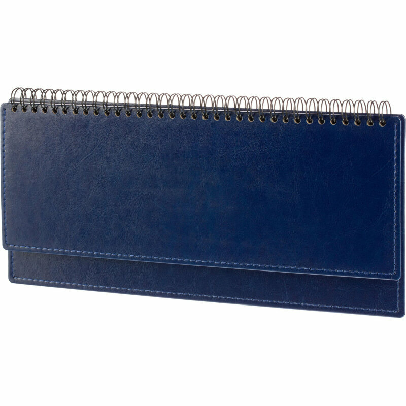 Планинг датированный 2026, синий, 303х150 мм, 120стр, аттасне Agenda, 2250188