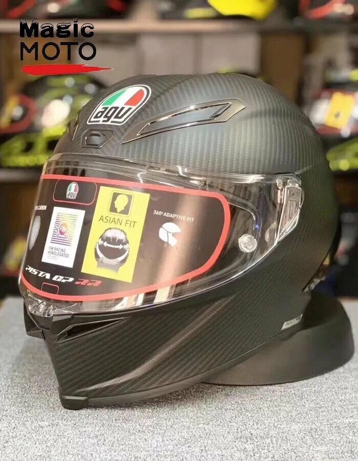 AGV Мотошлем, цвет: черный, черный матовый, размер: L