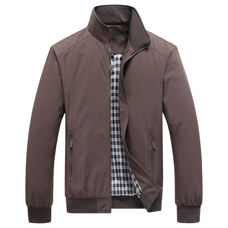 Повседневная легкая рабочая куртка больших размеров для мужчин, весна-осень.