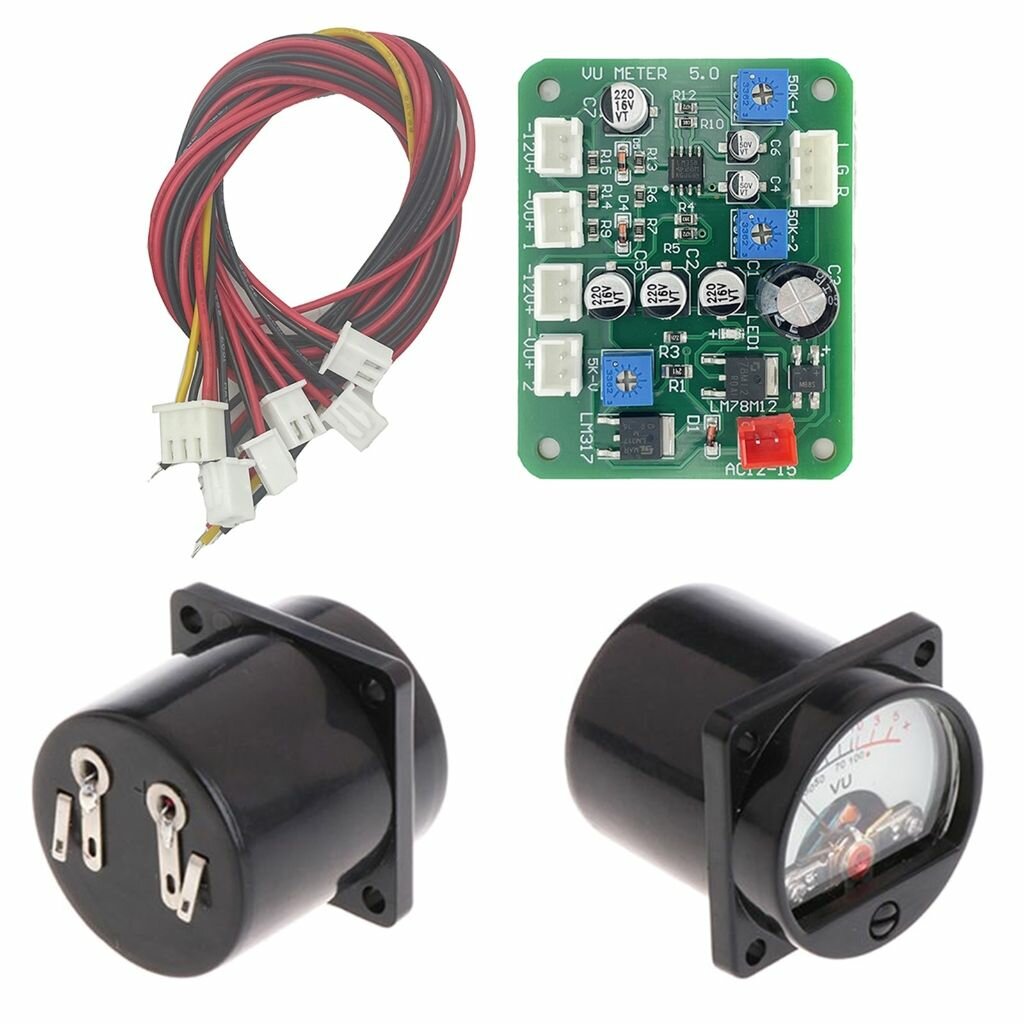 VU Meter головы предусилитель драйвер платы усилитель аудио измеритель мощности-полный комплект
