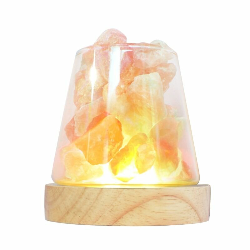 Лампа из натуральных кристаллов, электрический ароматический диффузор, туман, эфирное масло с атмосферным светом для автомобиля, домашнего офиса