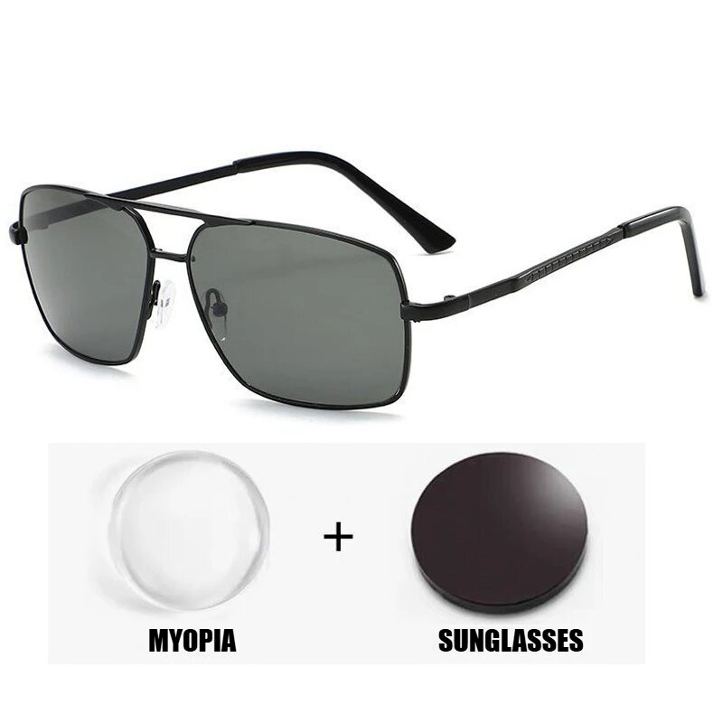 Мужские солнцезащитные очки-пилоты polarized до -4.0