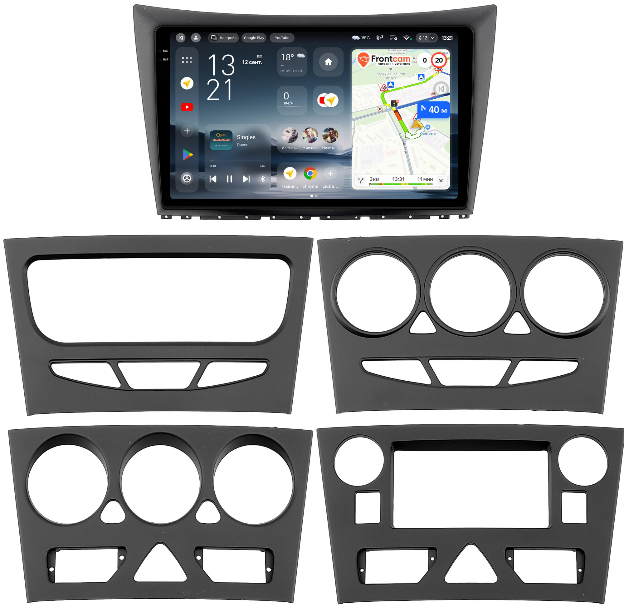 Штатная магнитола Teyes CC4 Pro 2K 8/128 9.5" RM-9-2688 Dongfeng S30, H30 Cross 2011-2018 Android 13 (4G-SIM, DSP, QLed, AI)