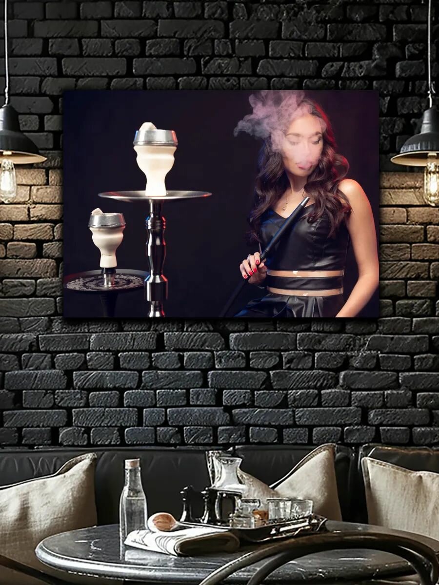 Картина на стену "Кальян бар", 40х30 см